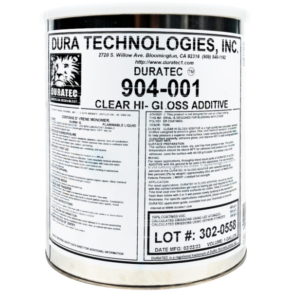 Duratec Hi-Gloss Additive for Gelcoat - FGCI