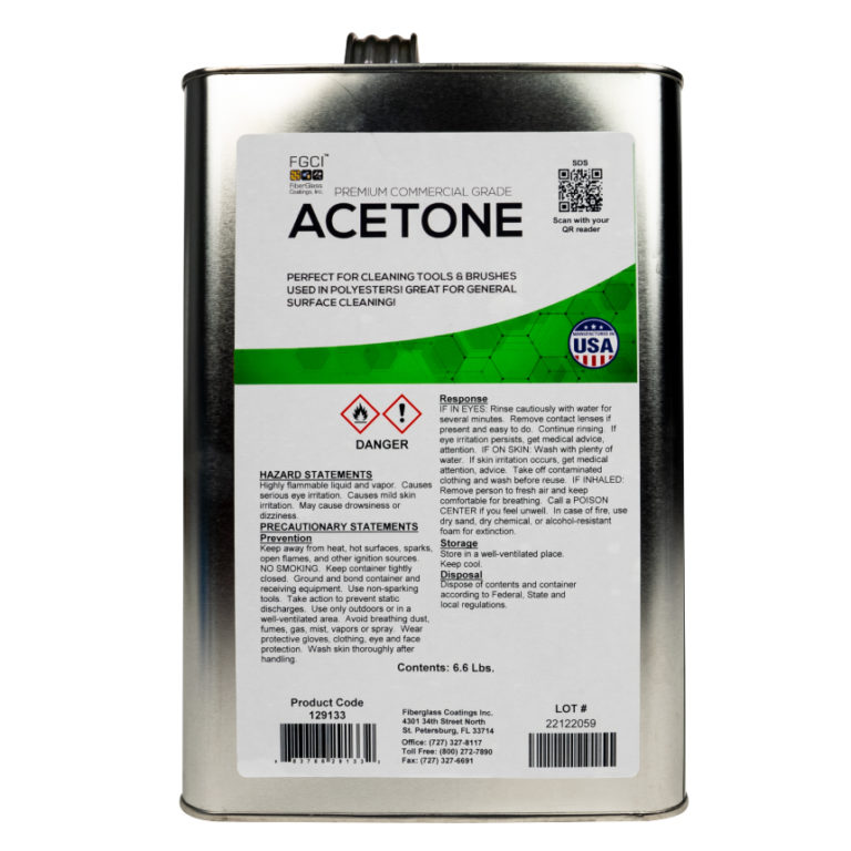 Acetone Gallon and Quart - FGCI