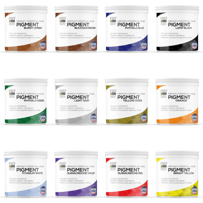 Resin and Gelcoat Liquid Pigment Dispersion Jars - FGCI